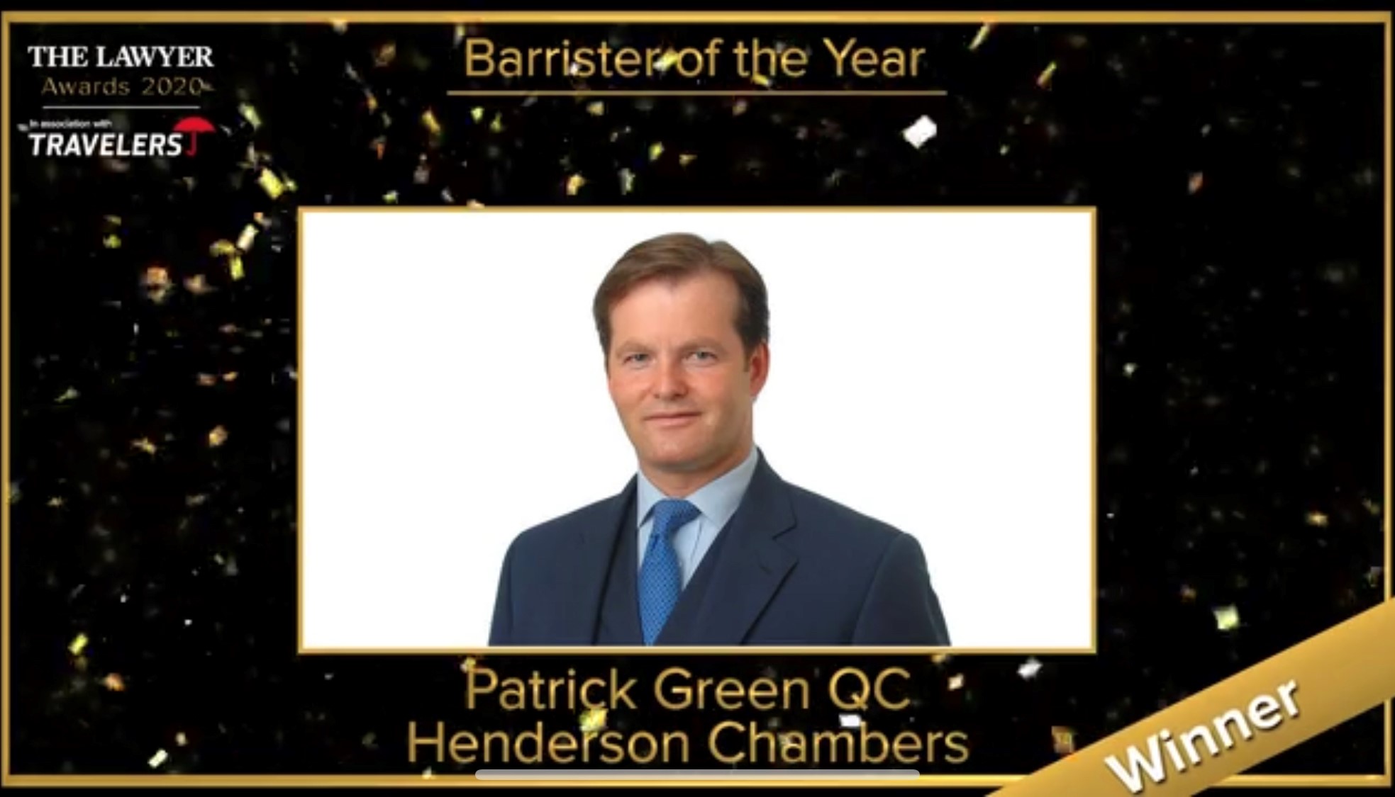 Patrick Green QC wins Barrister of the Year 2020, in The Lawyer Awards ...